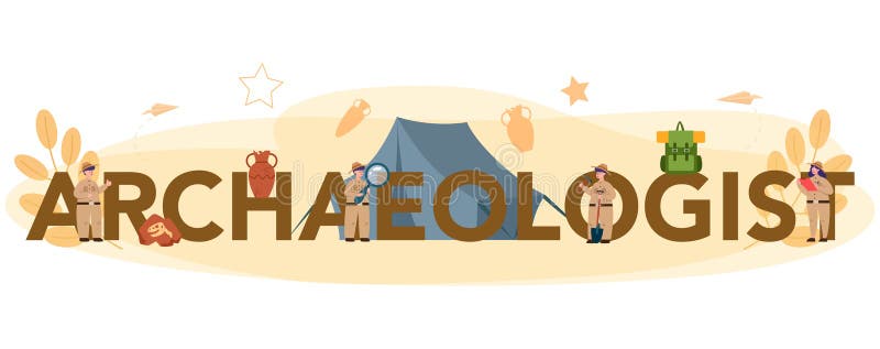 Historian Typographic Header Concept. History Science, Paleontology ...