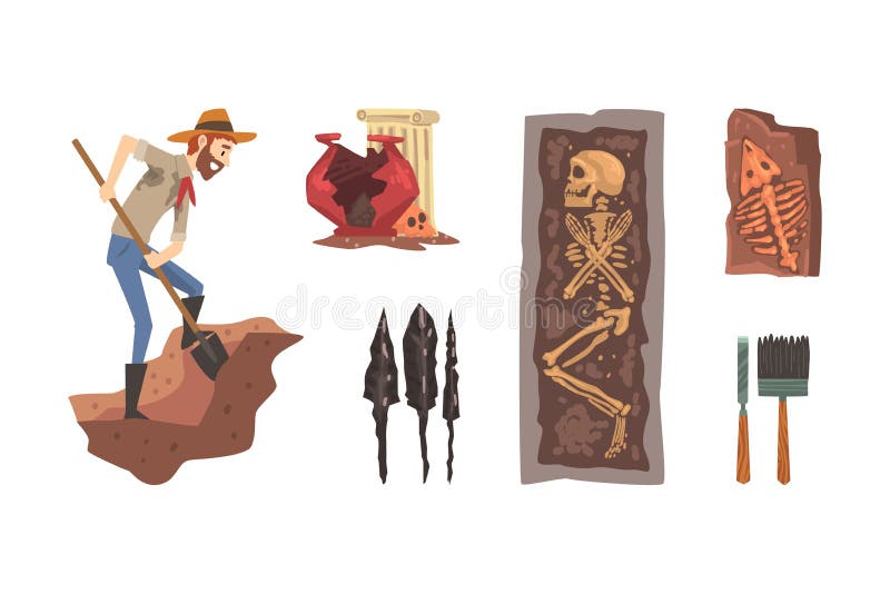 Archaeologists Excavating Historical Artifacts, Exploring Remains of ...
