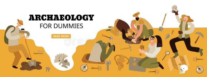 Archaeologist Digging Clipart