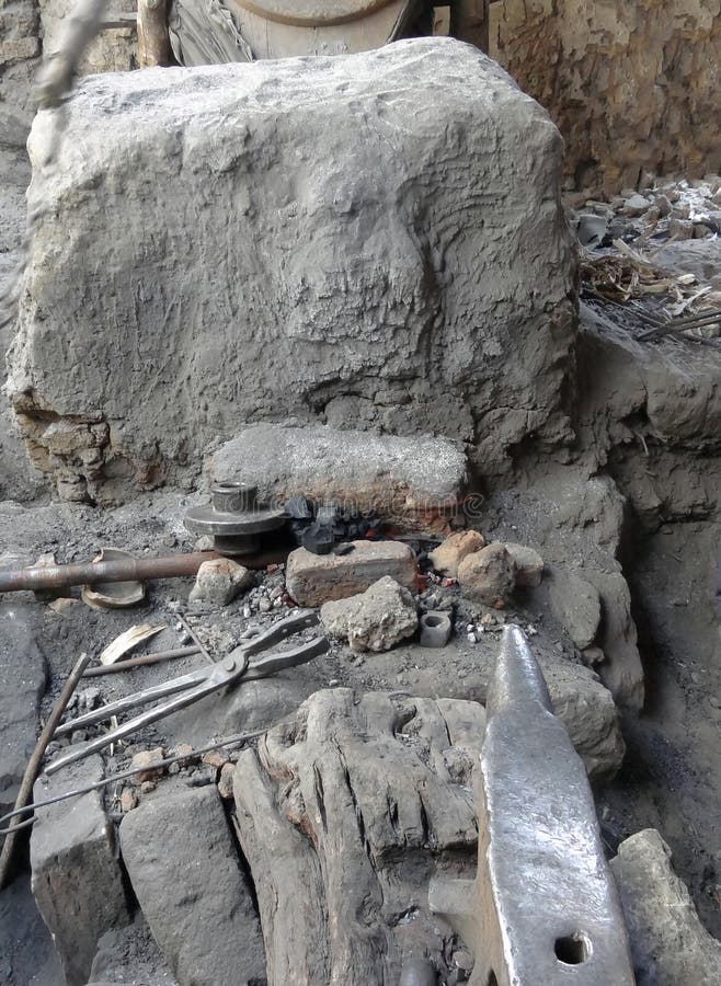 Archaic forge stock image. Image of metallic, glow, egypt - 34337315