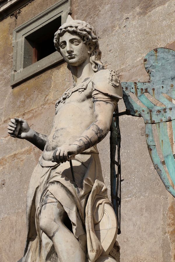 Archangel Michael in Rome stock image. Image of ancient - 76704049