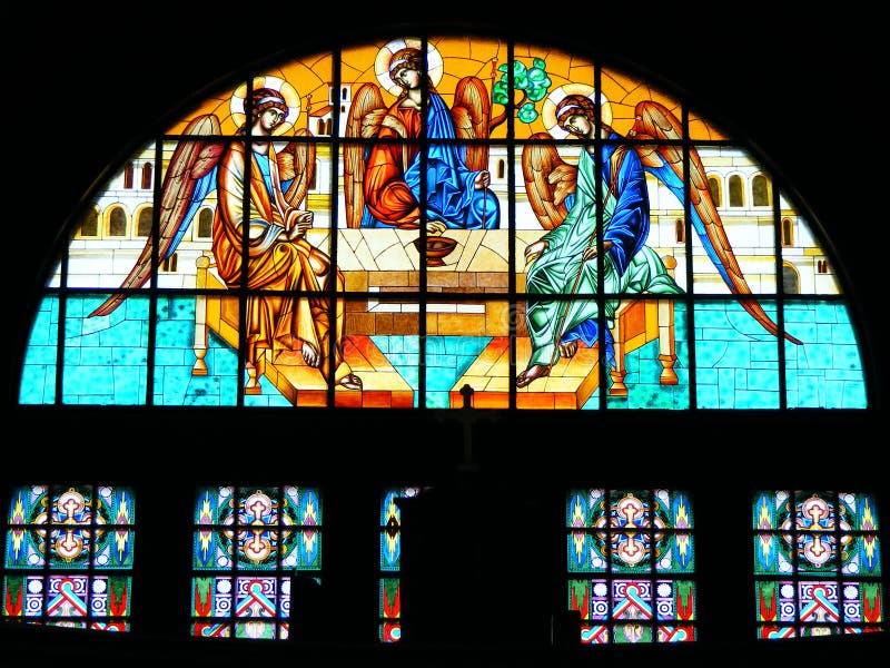 The Archangels (stained Glass Window) Stock Photo - Image of beautiful ...