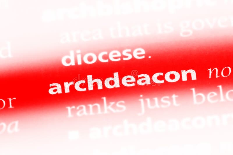 Archdeacon stock image. Image of macro, english, info - 114412307
