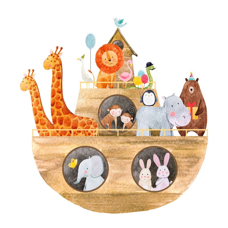 Noahs Arche vektor abbildung. Illustration von tier, phantasie - 19120755