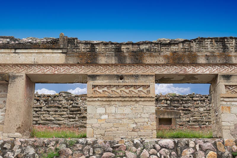 Archeaological Site of Mitla, in Oaxaca, Mexico Stock Photo - Image of ...