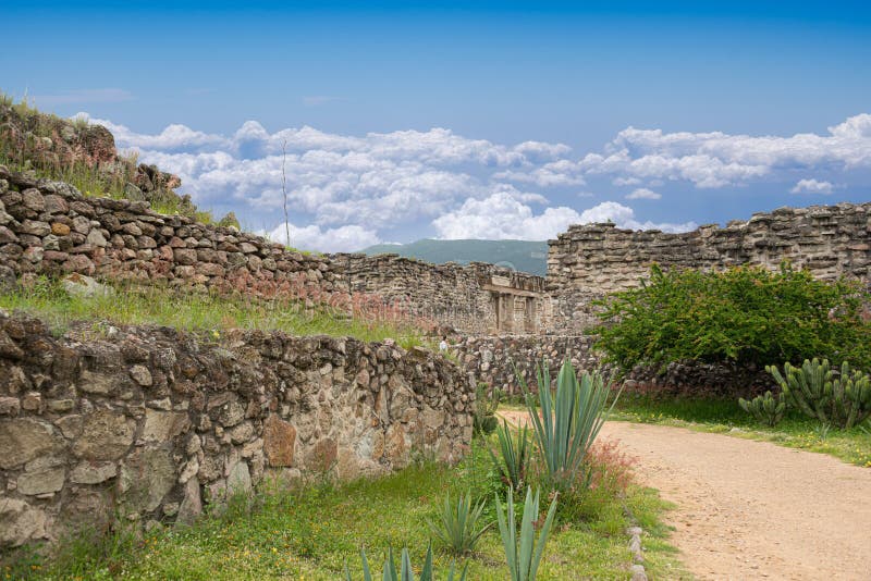 Archeaological Site of Mitla, in Oaxaca, Mexico Stock Photo - Image of ...