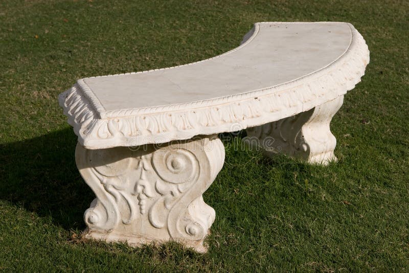 Arched bench stock photo. Image of grass, bank, carved - 11414622