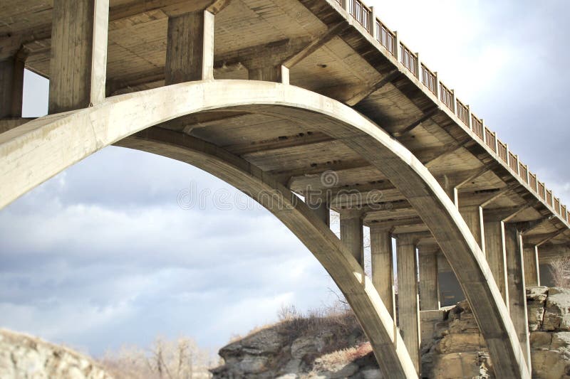 Arched Bridge stock photo. Image of architecture, concrete - 68405788