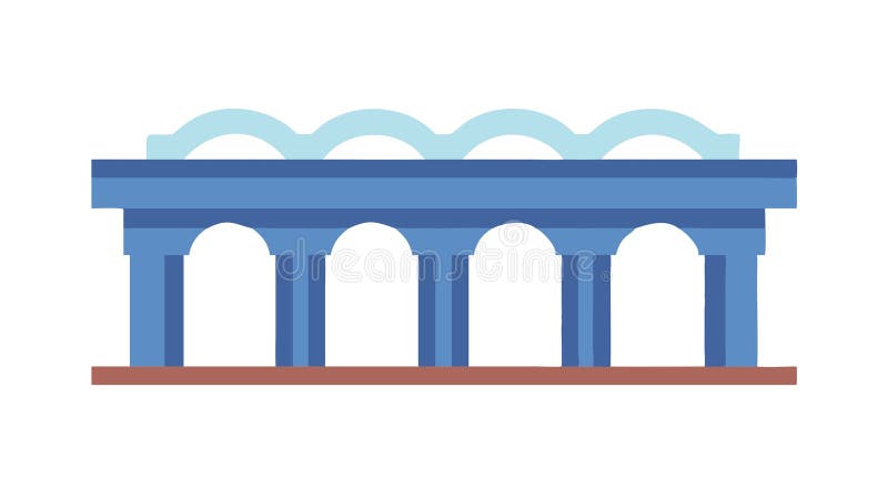 Arched Bridge Icon Representing Structure Connection , Vector Design ...