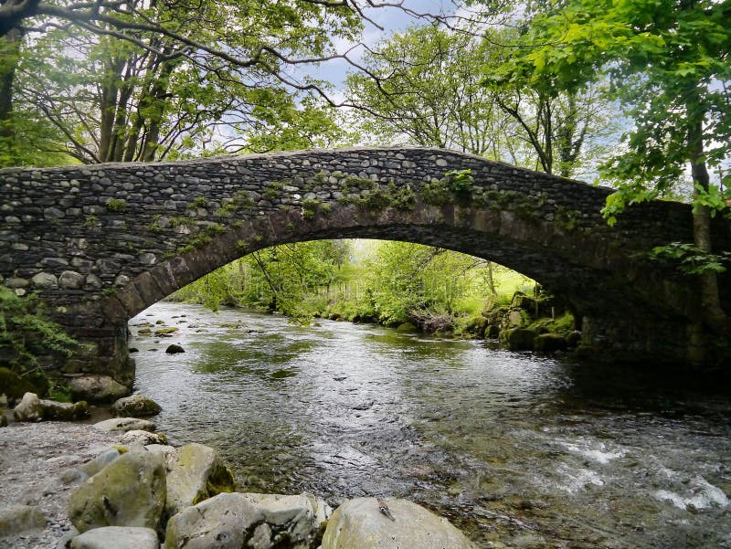 Arched bridge over river stock image. Image of outdoor - 86800563