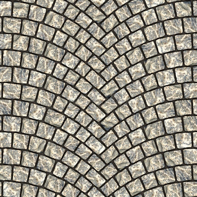 Arched Cobblestone Pavement Texture 027 Stock Illustration ...