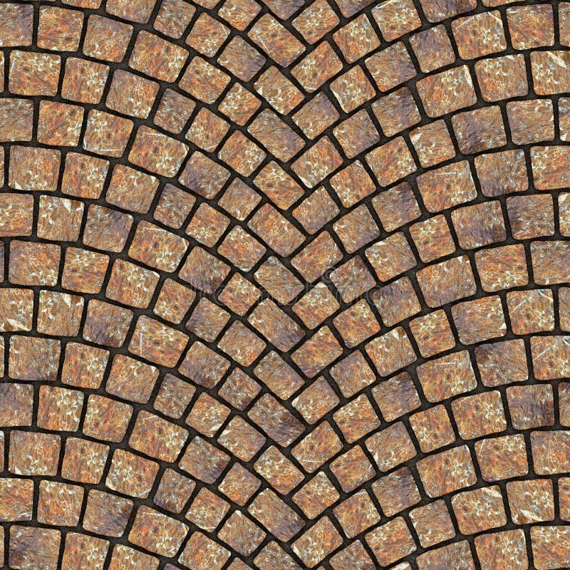 Arched Cobblestone Pavement Texture 051 Stock Illustration ...