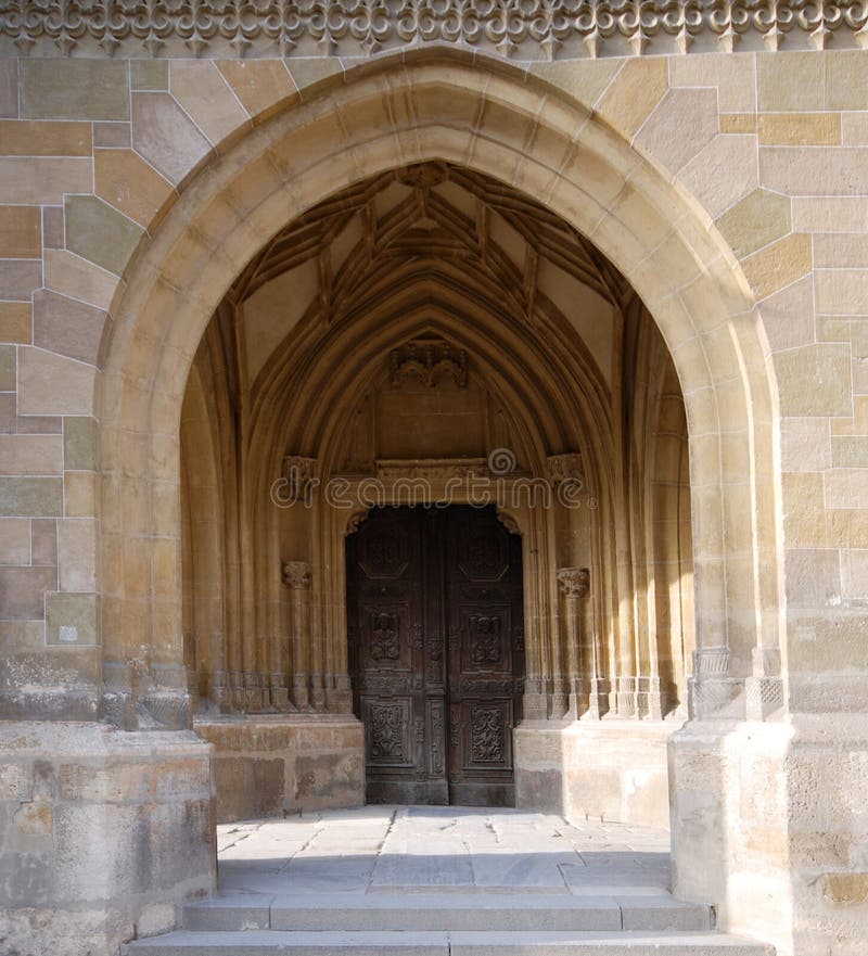 Arched Entry to Doorway stock image. Image of arch, cathedral - 2322723
