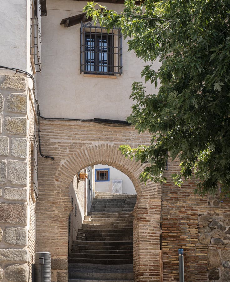 Arched Gateway, Toledo, Spain Stock Photo - Image of ornate, cityscape ...