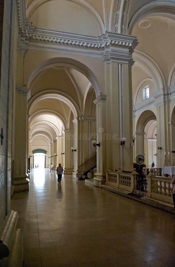 Arched Hallway in Cathedral Editorial Photography - Image of building ...