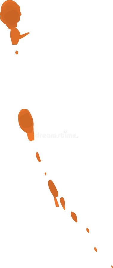 Arched Ink Line with Soft Scattered Dots. Stock Illustration ...