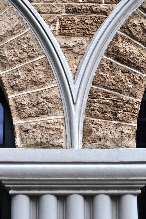 Wall Lined with Limestone Slabs Stock Photo - Image of home, regular ...