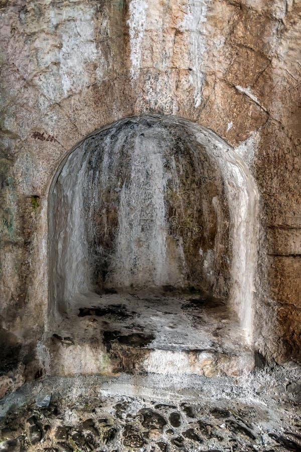 Arched Niche in a Stone Wall at Rozafa Castle in Shkoder, Albania Stock ...