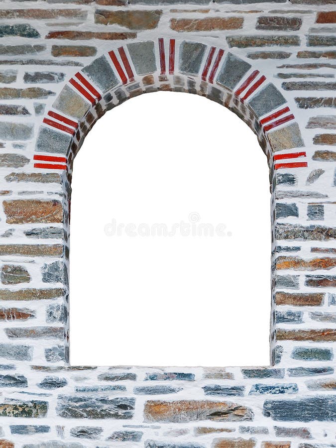 Arched limestone wall stock photo. Image of limestone - 32981624