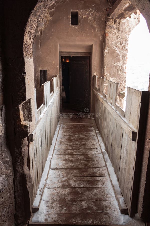 Arched Passage in Corvin Castle, Romania Stock Photo - Image of europe ...