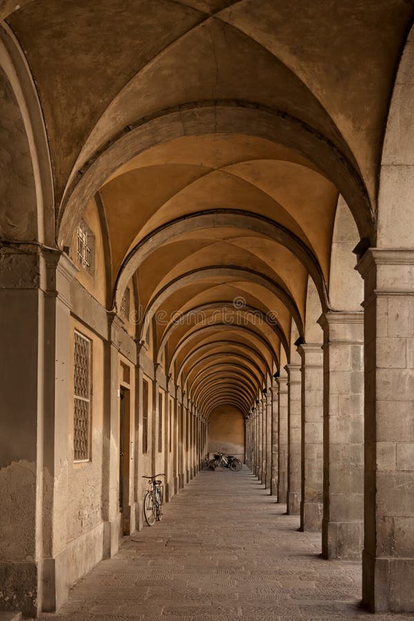 An arched passageway stock photo. Image of architecture - 117849052