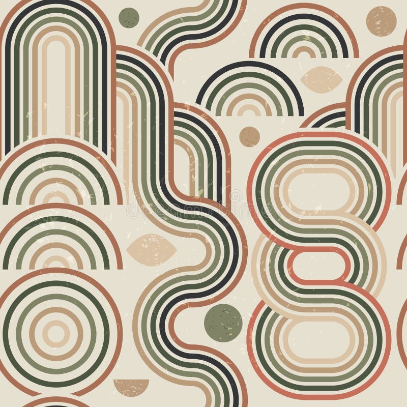 Arched Pattern. Architectural Geometric Lines and Wave Shape Recent ...