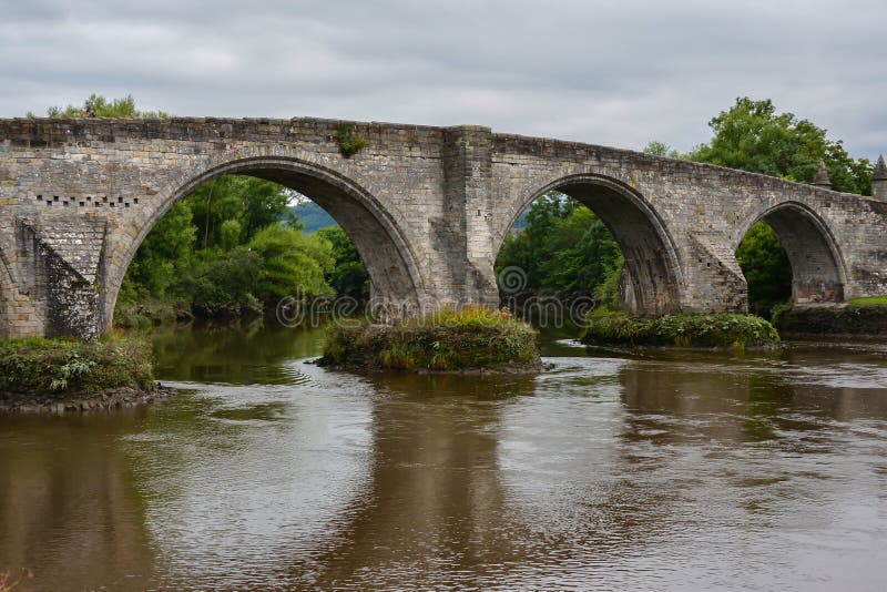 Arched Stone Bridge in the Highlands, Scotland Stock Image - Image of ...