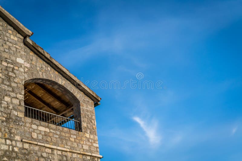 Arched terrace window stock photo. Image of arched, shutters - 117480032