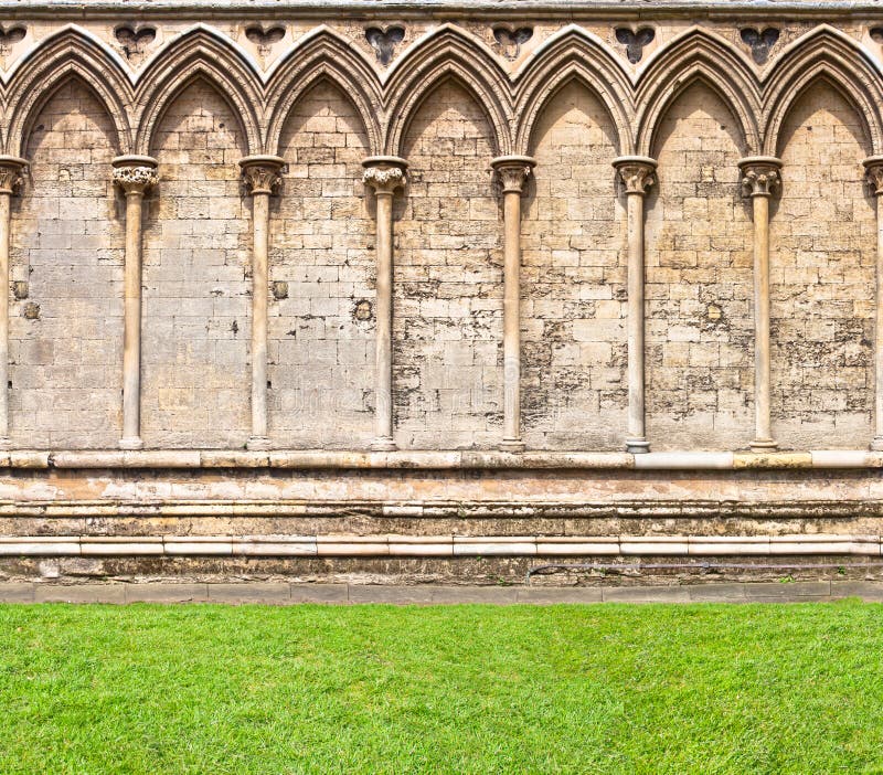Wall of the Large Cathedral in Hungary Stock Image - Image of detail ...