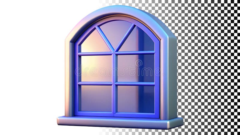 Arched Window Frame Architecture View Interior Design Building Png ...