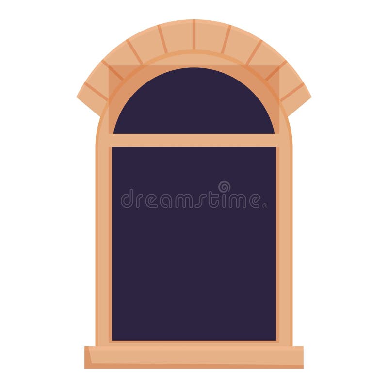 Arched Window Frame with Stone Decoration Being Minimalistic and Modern ...