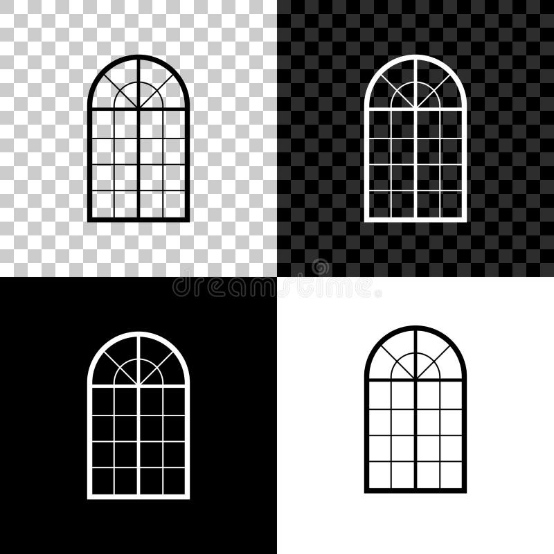 Arched Window Isolated Stock Illustrations – 593 Arched Window Isolated ...