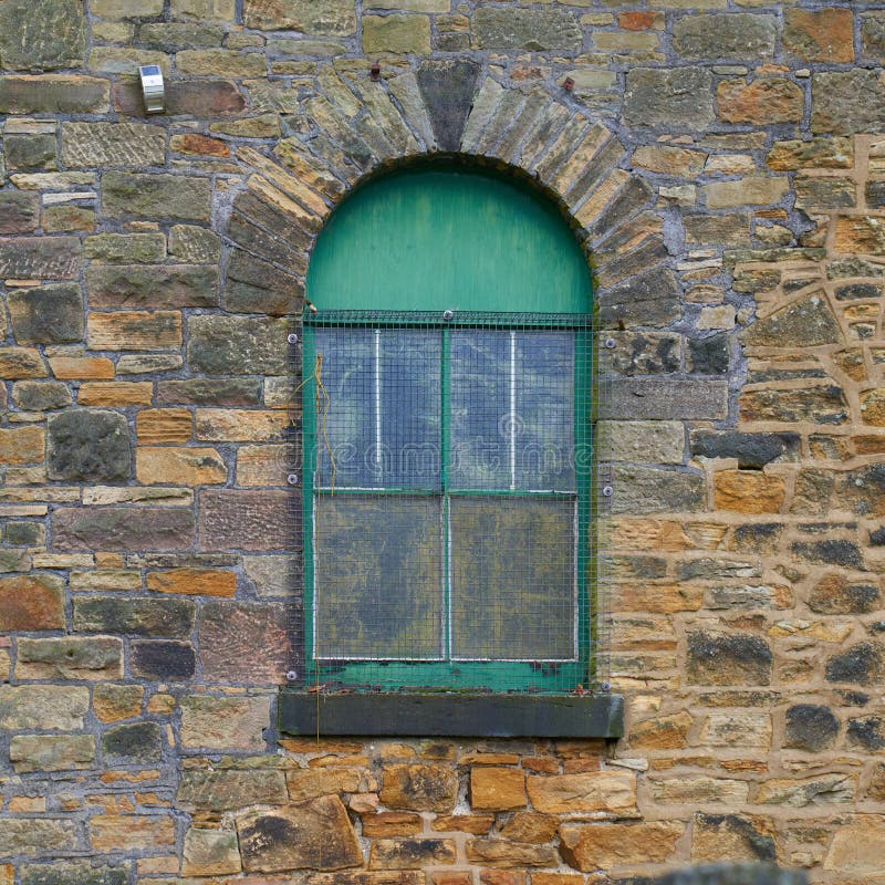 Arched Window on Old Building Stock Image - Image of brown, ledge ...