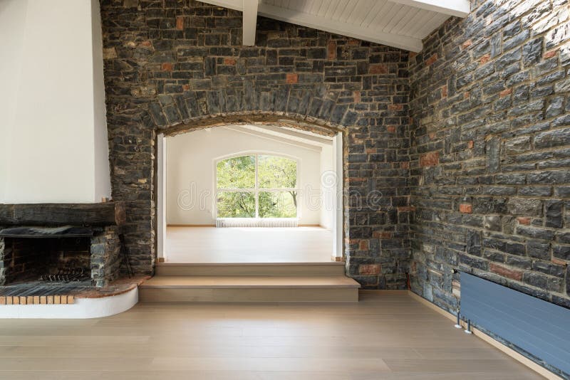 Arched Window Overlooking the Garden Stock Image - Image of garden ...