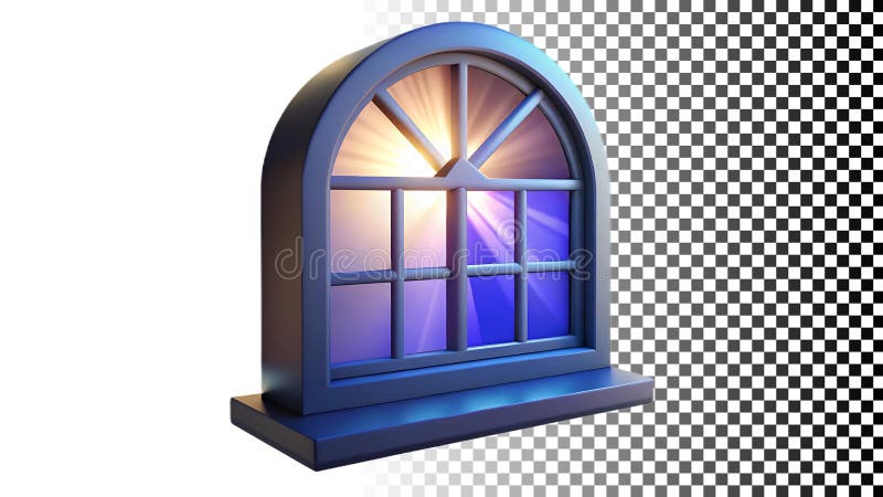 Arched Window View Architectural Element and Building Detail Visual Png ...