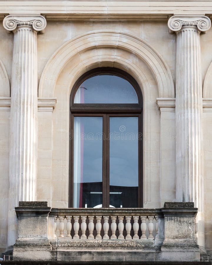 Arched Windows with Balcony Stock Photo - Image of column, outdoor ...
