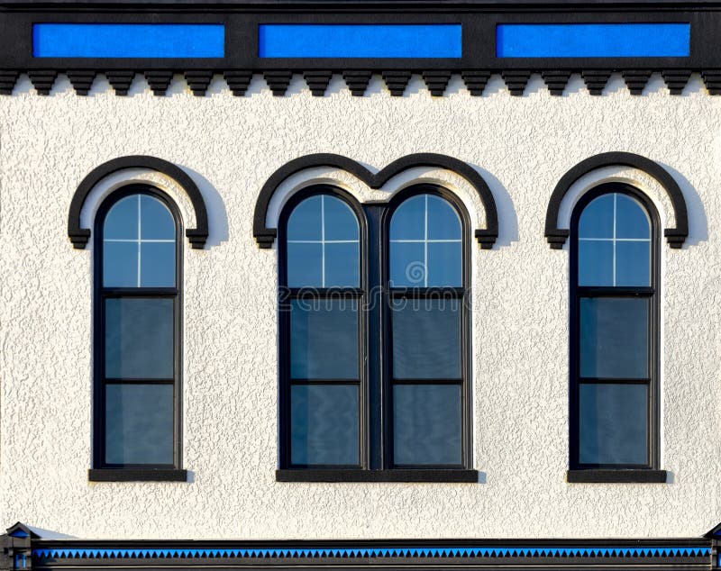 Arched Windows stock photo. Image of shadows, white, nebraska - 42024106