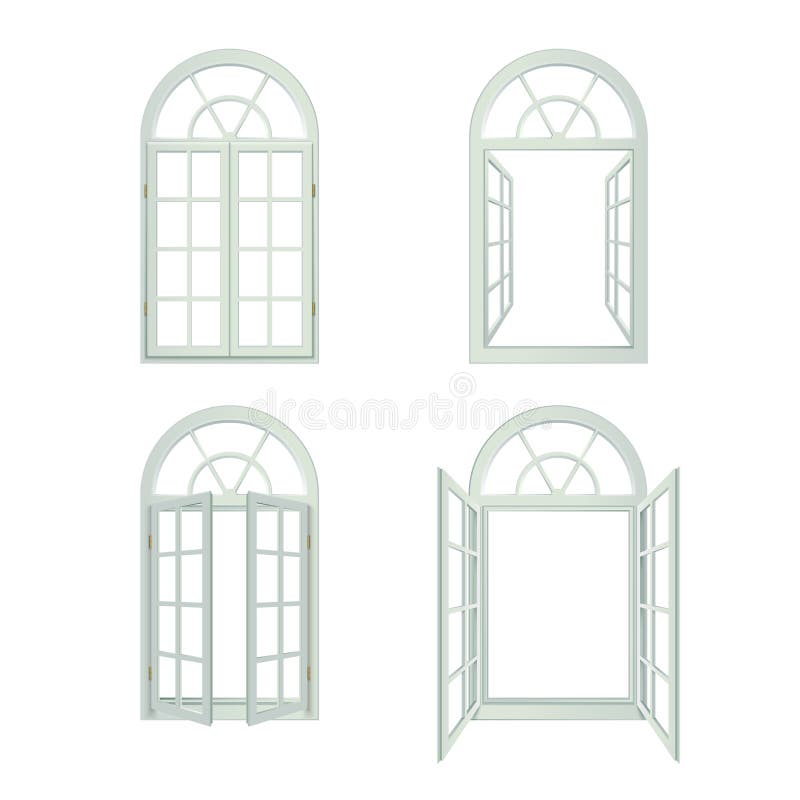 Decorative Window Blueprints Stock Vector - Illustration of window ...