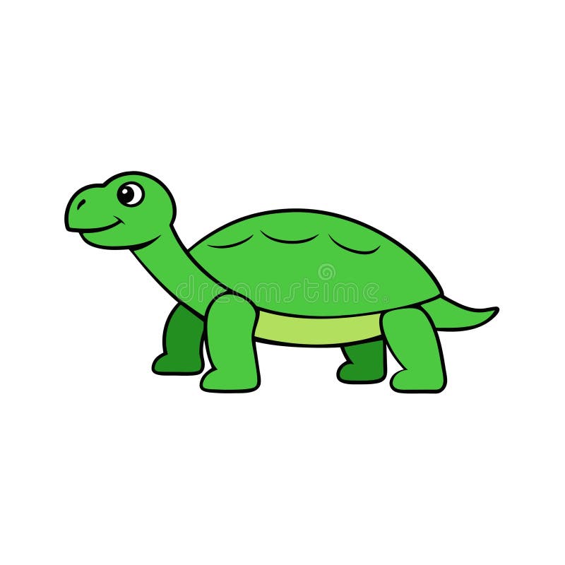 Archelon Turtle Walks Icon Vector Illustration Stock Vector ...