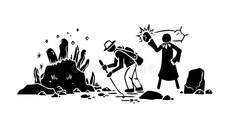 Archeological Dig and Historical Discovery, Vector Design Generative AI ...