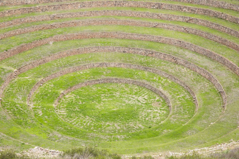 Archeological Site Moray in Cusco Peru. Stock Image - Image of climatic ...