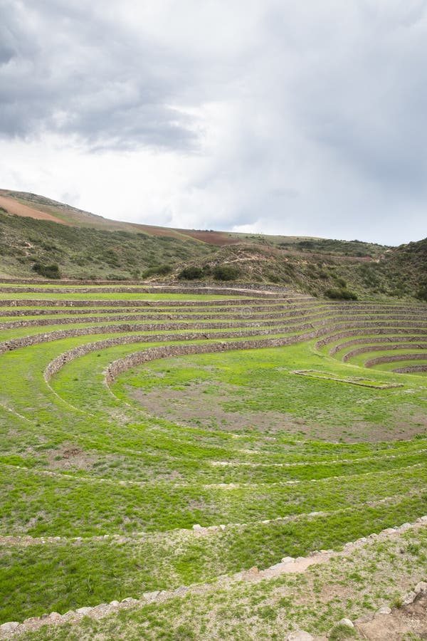 Archeological Site Moray in Cusco Peru. Stock Photo - Image of andes ...