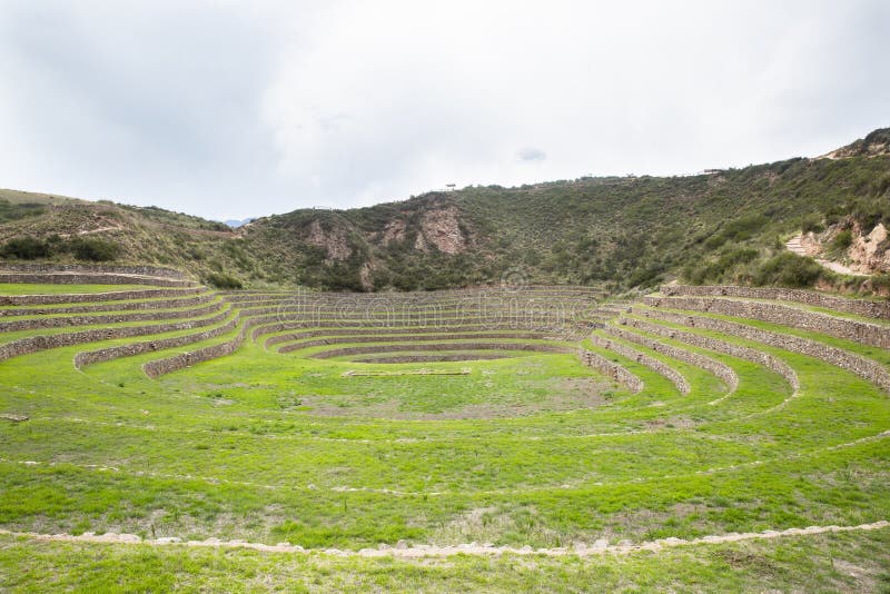 Archeological Site Moray in Cusco Peru. Stock Image - Image of incas ...