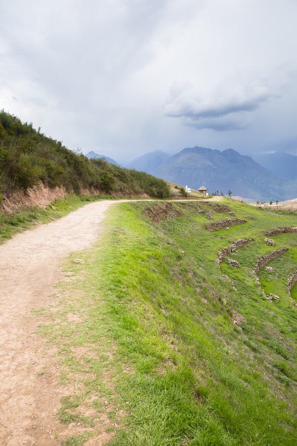 Archeological Site Moray in Cusco Peru. Stock Image - Image of inca ...