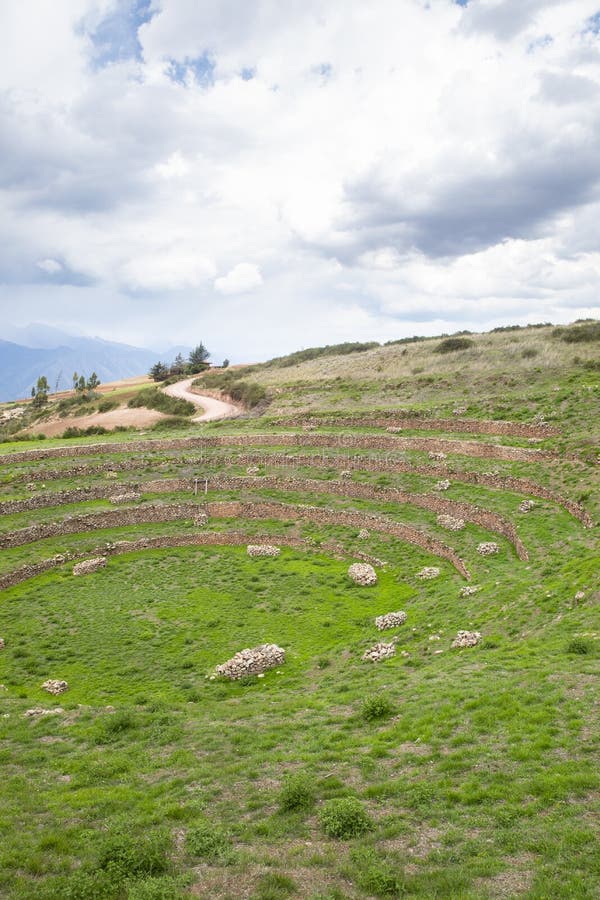 Archeological Site Moray in Cusco Peru. Stock Image - Image of climatic ...