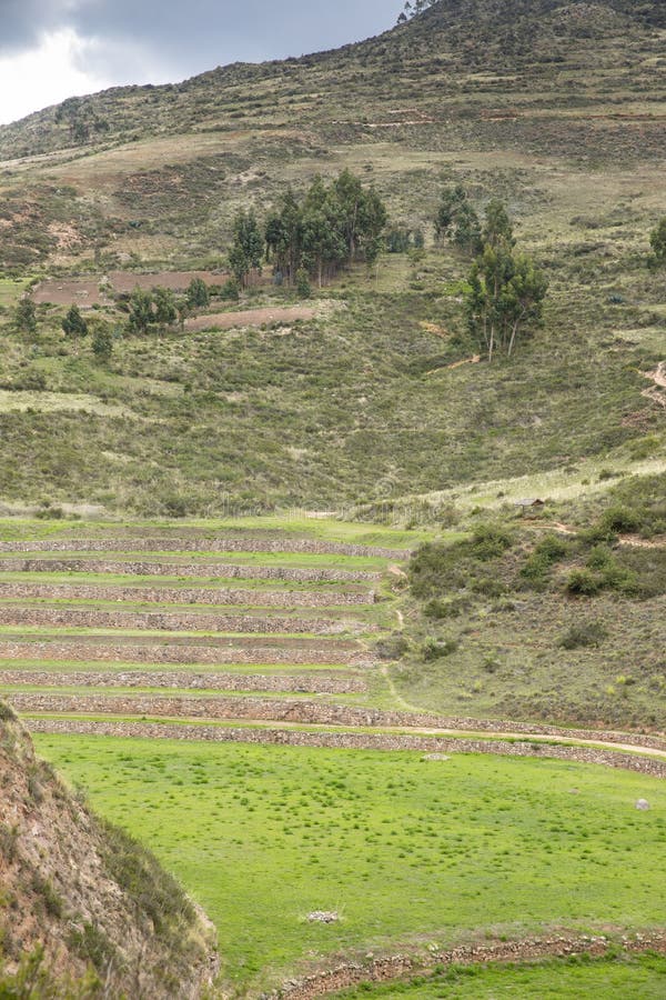 Archeological Site Moray in Cusco Peru. Stock Image - Image of ...