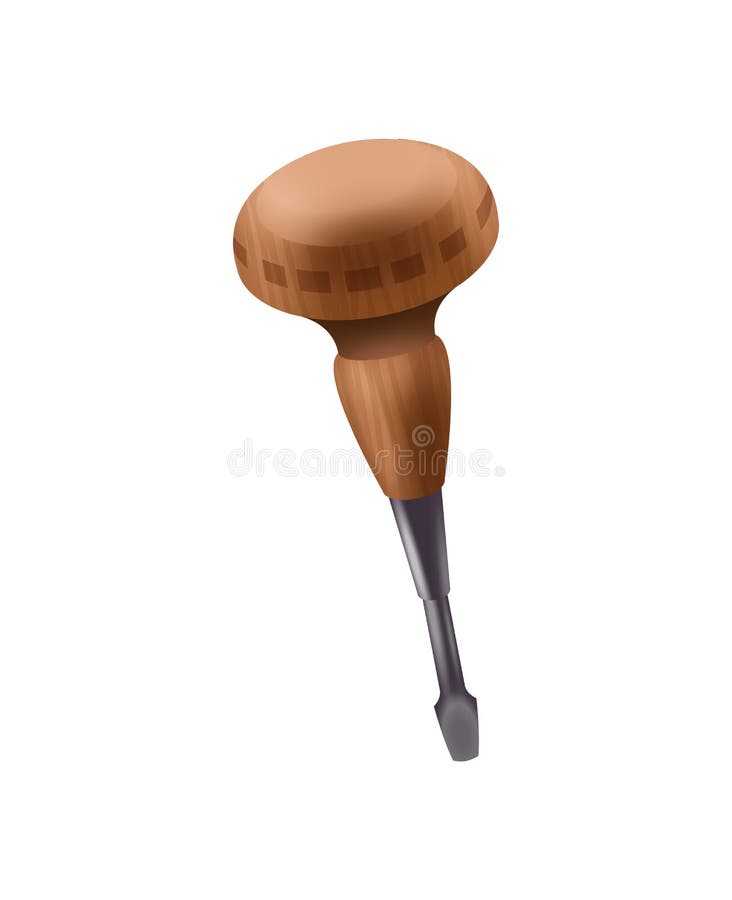 Archeology Tool Screwdriver Composition Stock Illustration ...