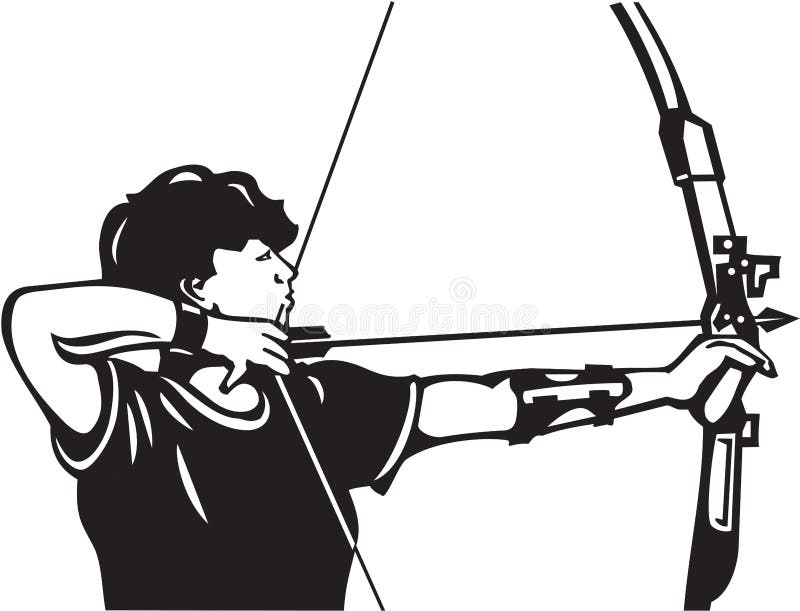 Archery Line Art Stock Illustrations – 5,937 Archery Line Art Stock ...