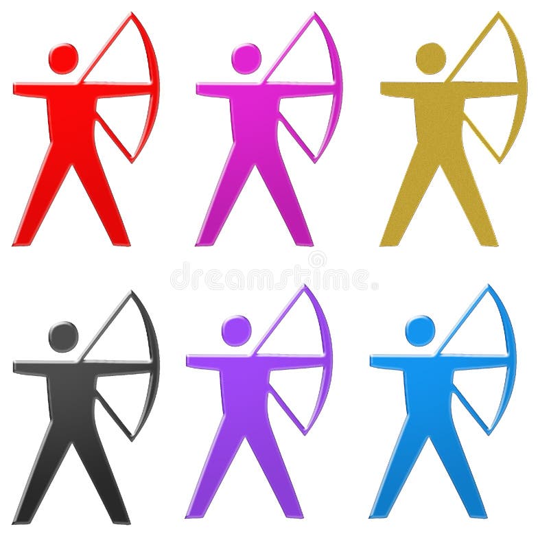 Archery Symbol stock illustration. Illustration of look - 9041369