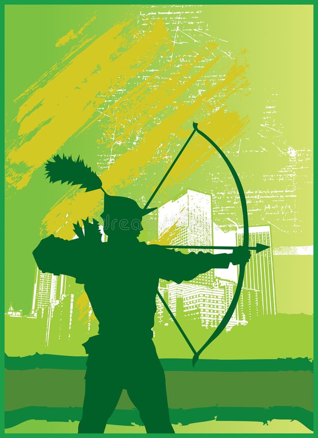 Archer stock vector. Illustration of archer, sport, target - 9493157